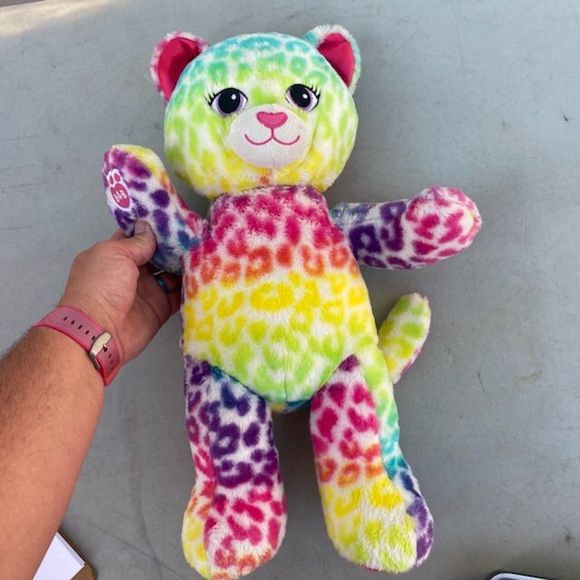 Toys | Bab Rainbow Leopard Print Lisa Frank Cat | Poshmark